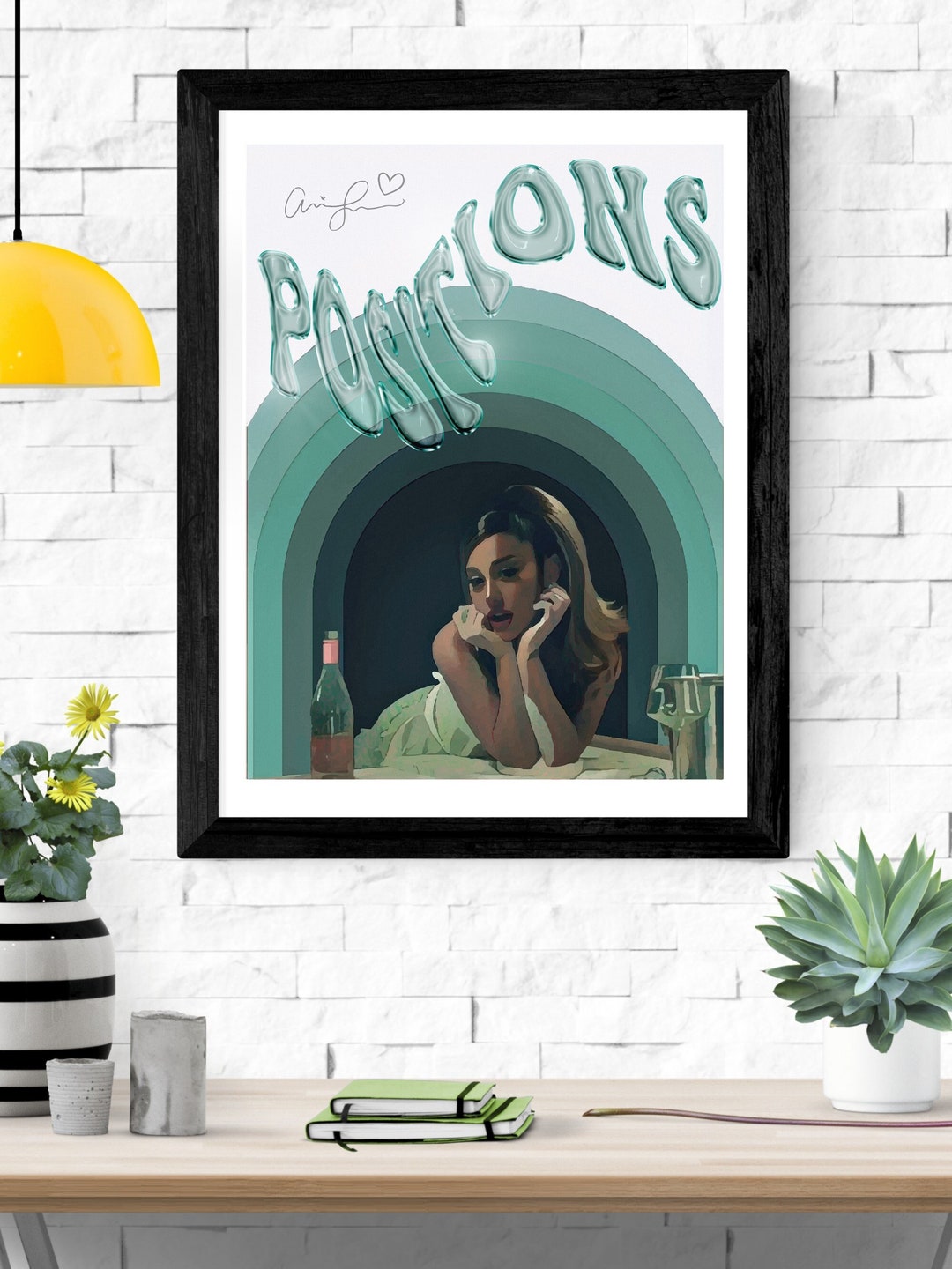 Ariana Grande Positions Digital Download Poster Art Positions Wall Art ...