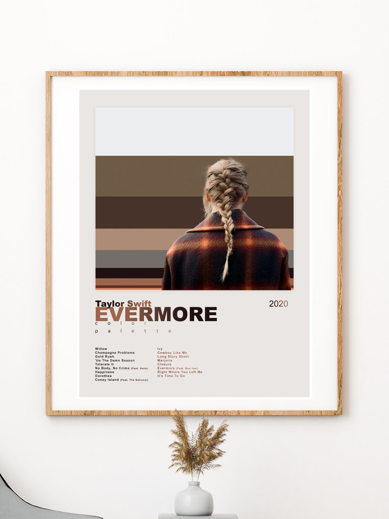 Evermore Taylor Swift Digital Download Poster Taylor Swift Evermore ...