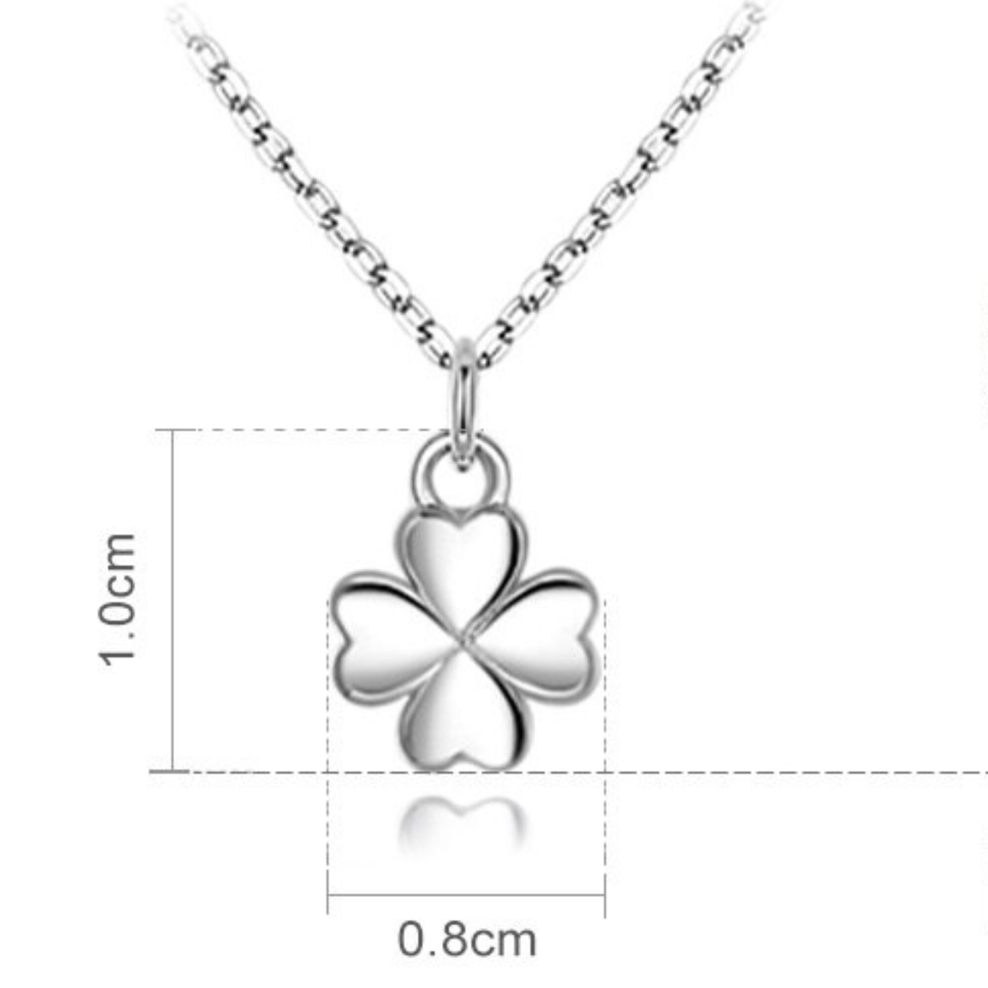 Black And White Shamrock Chain