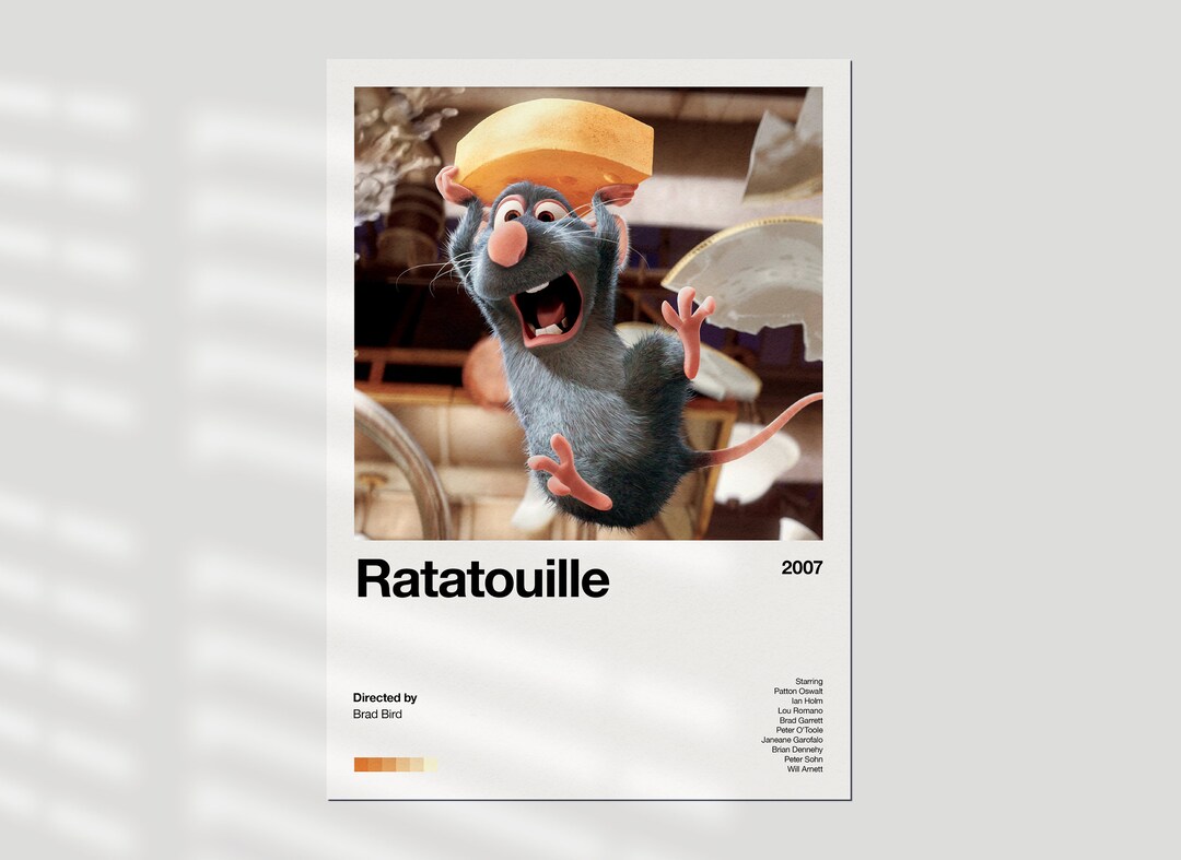 Ratatouille Movie Poster | High Quality Poster Print | Wall Decor | Mid ...