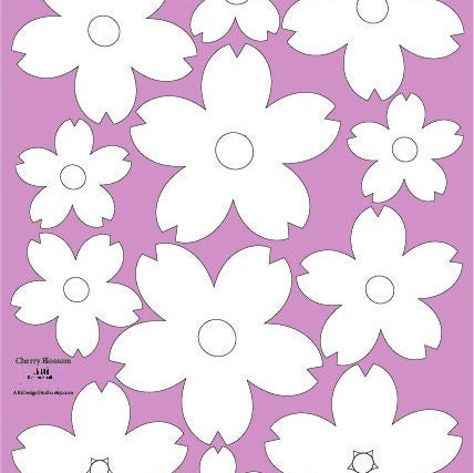 EASY Shrinky Dink Sakura Cherry Blossom Digital Template - Etsy
