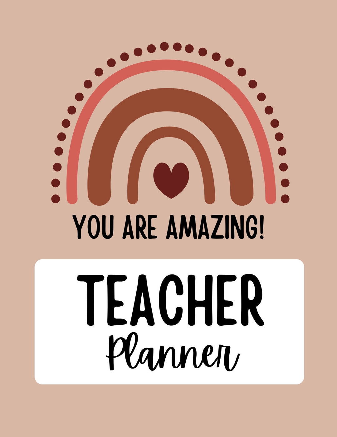 Boho Teacher Planner - Etsy