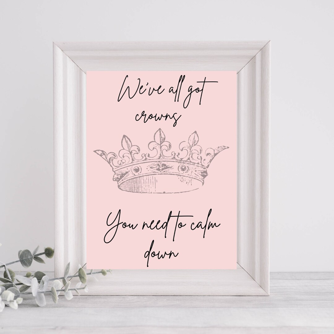 Taylor Swift Calm Down Digital Print - Etsy