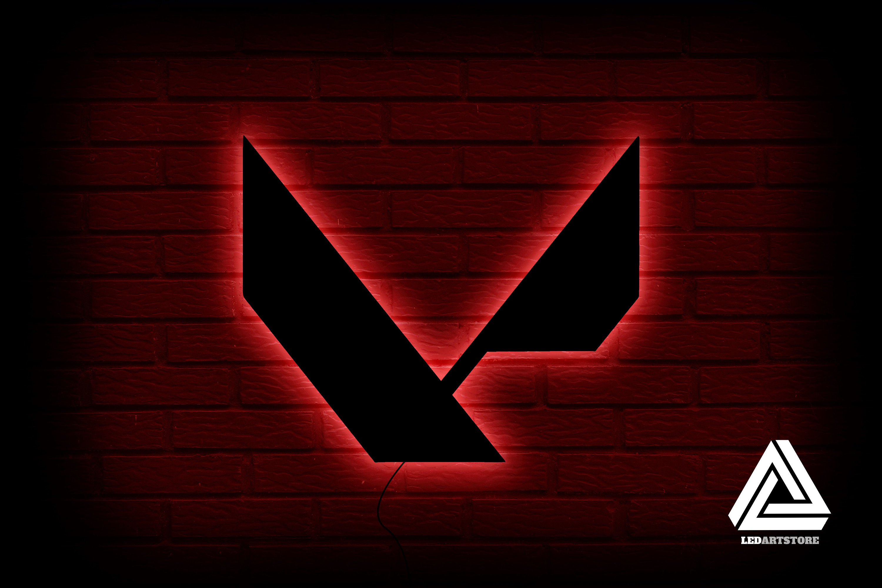 Valorant Logo Led Lighted Decorative Wall Sign - Etsy Canada