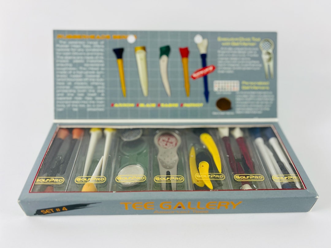 Golf Pro Tee Gallery a Variety of Golf Tees and Ball Markers and Divot ...
