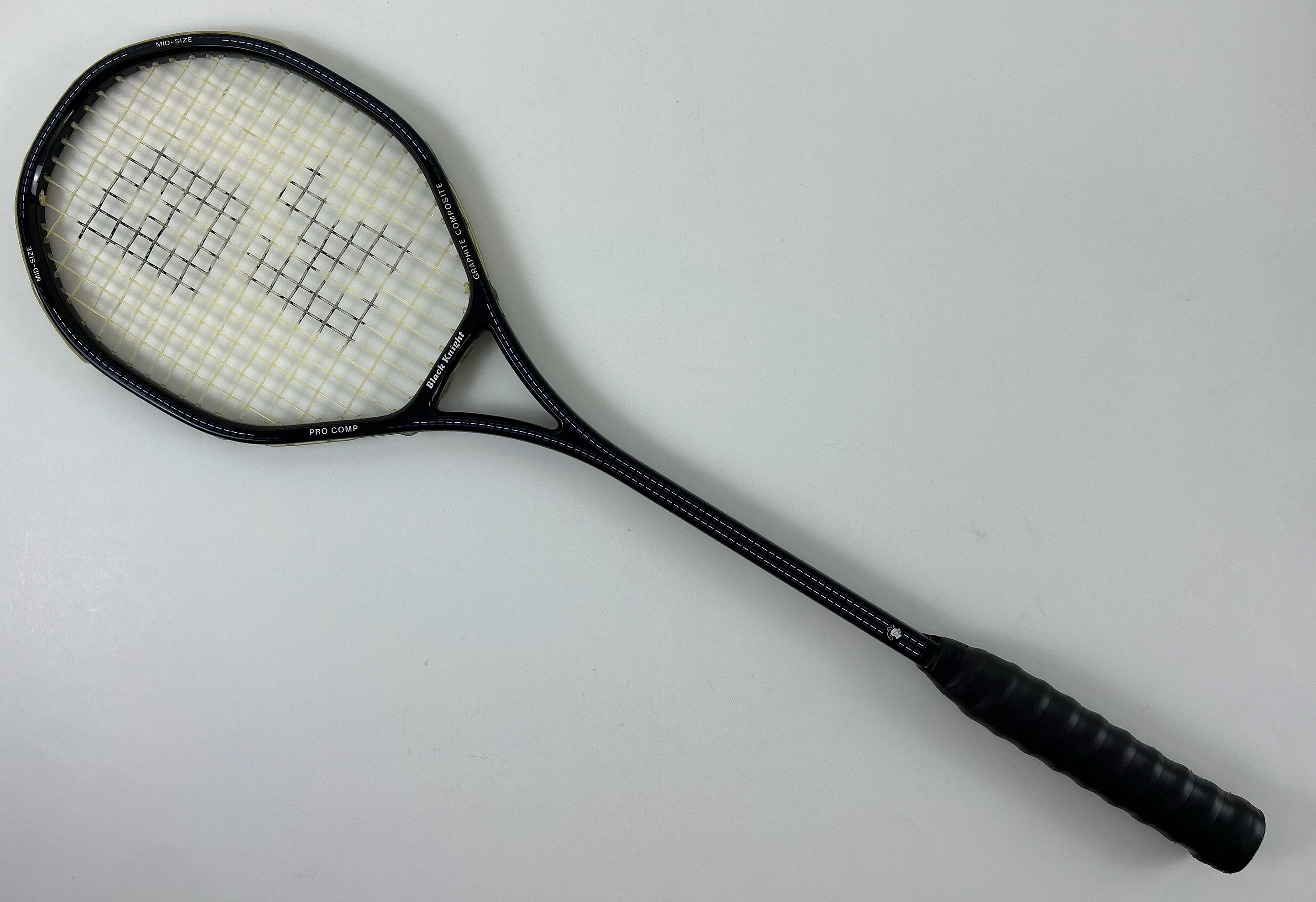 Black Knight 1980's Collectible Black Squash Racket With Blue Gold and ...