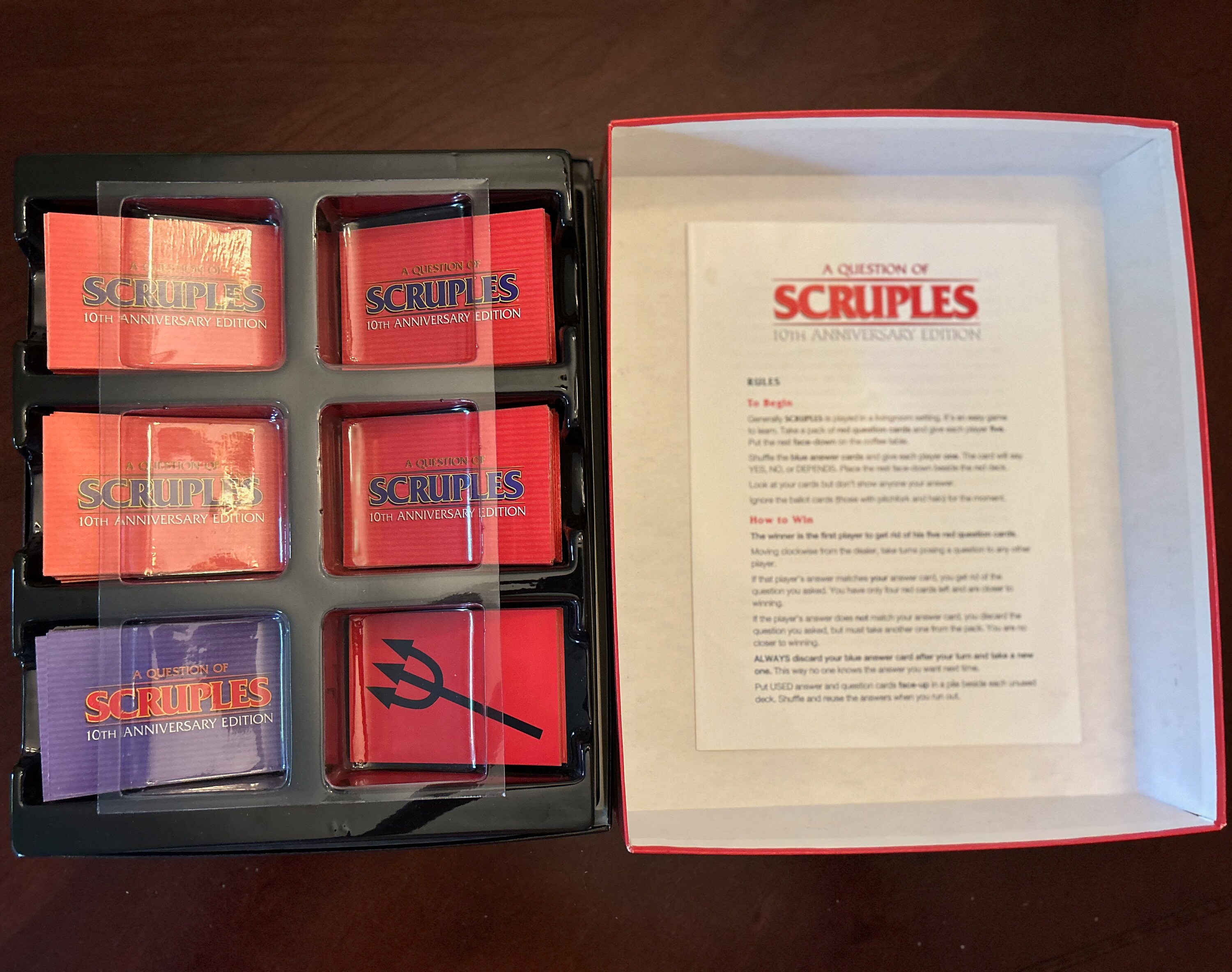 The Best of Scruples 10th Anniversary Edition 1990s Card Game With ...