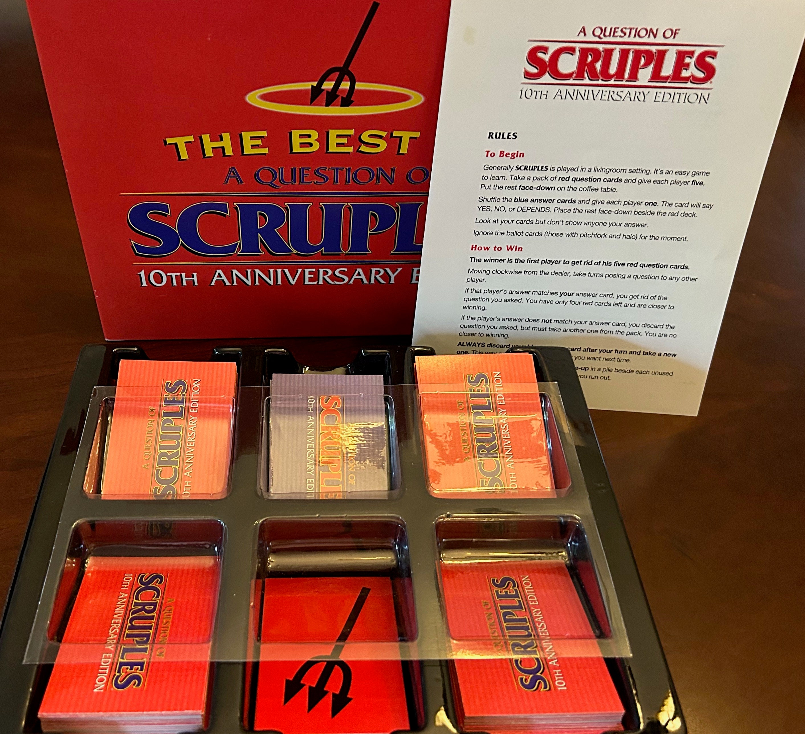 The Best of Scruples 10th Anniversary Edition 1990s Card Game With ...