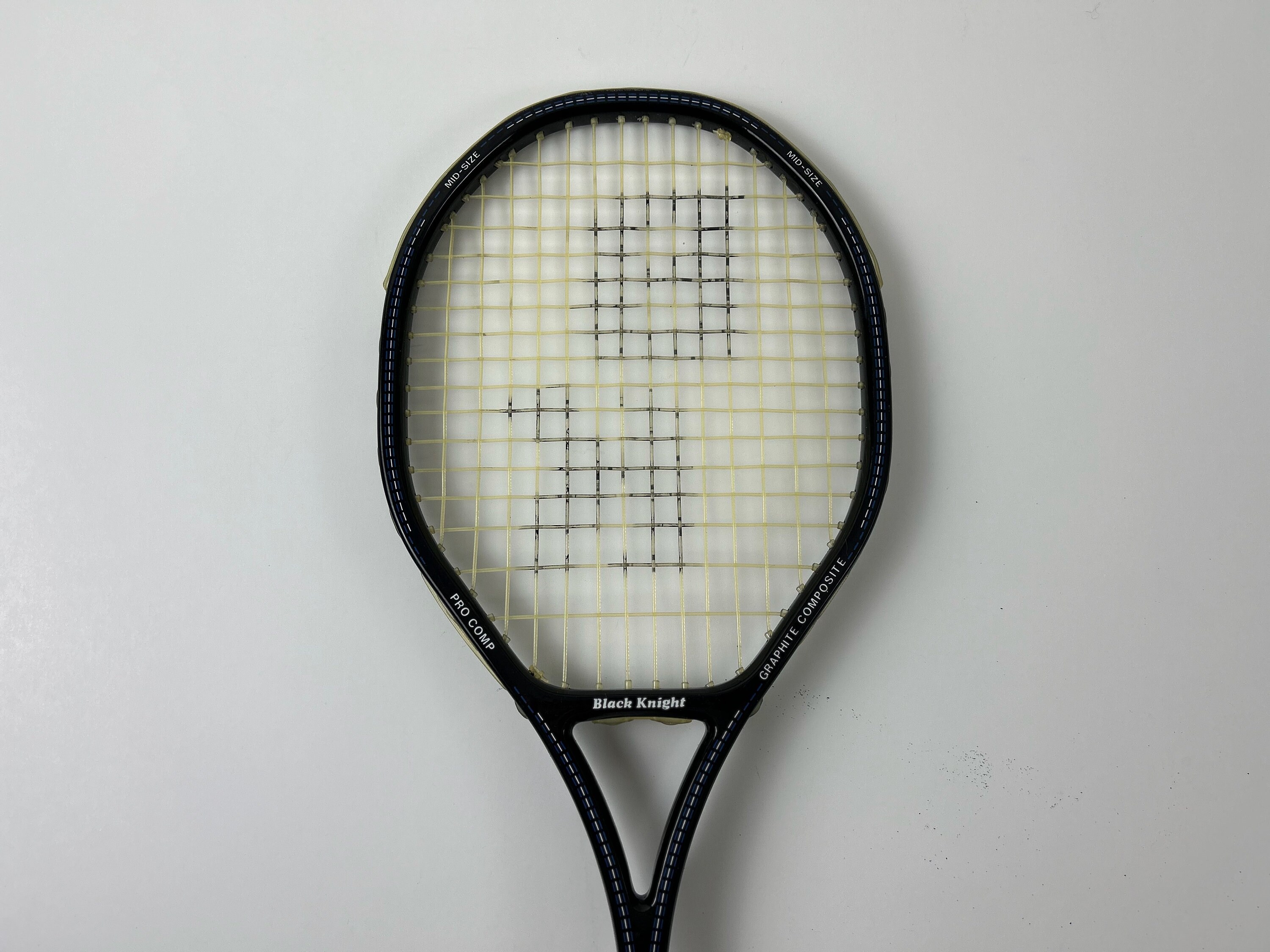 Black Knight 1980's Collectible Black Squash Racket With Blue Gold and ...