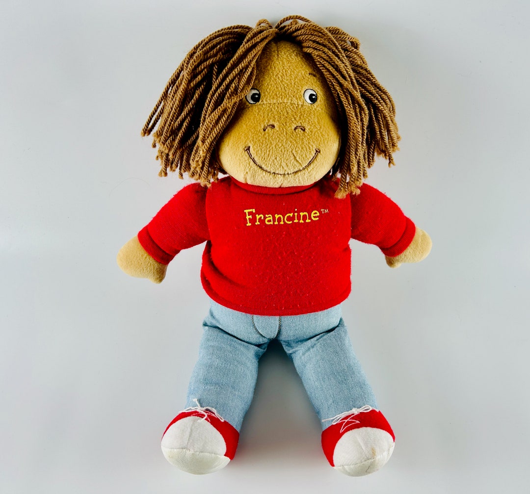 Eden 'francine' Plush Doll Anthropomorphic Monkey Doll Blue Jeans Red ...