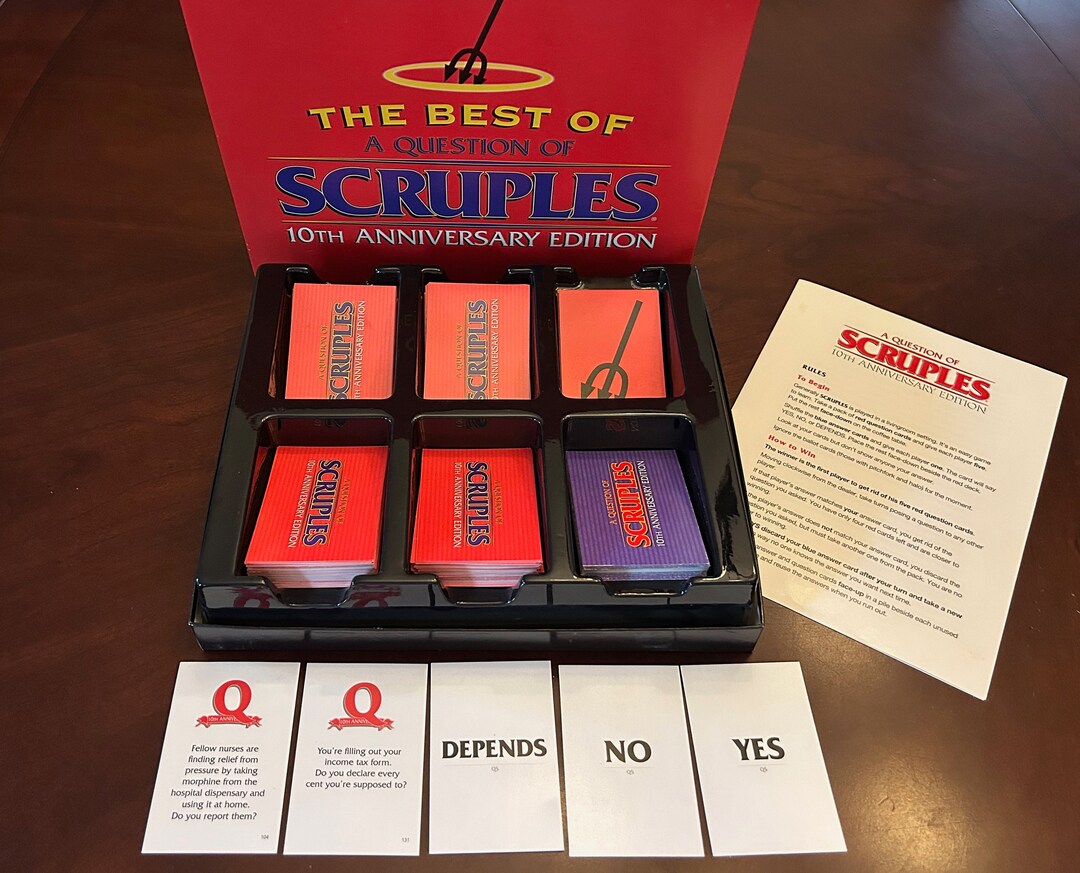 The Best of Scruples 10th Anniversary Edition 1990s Card Game With ...