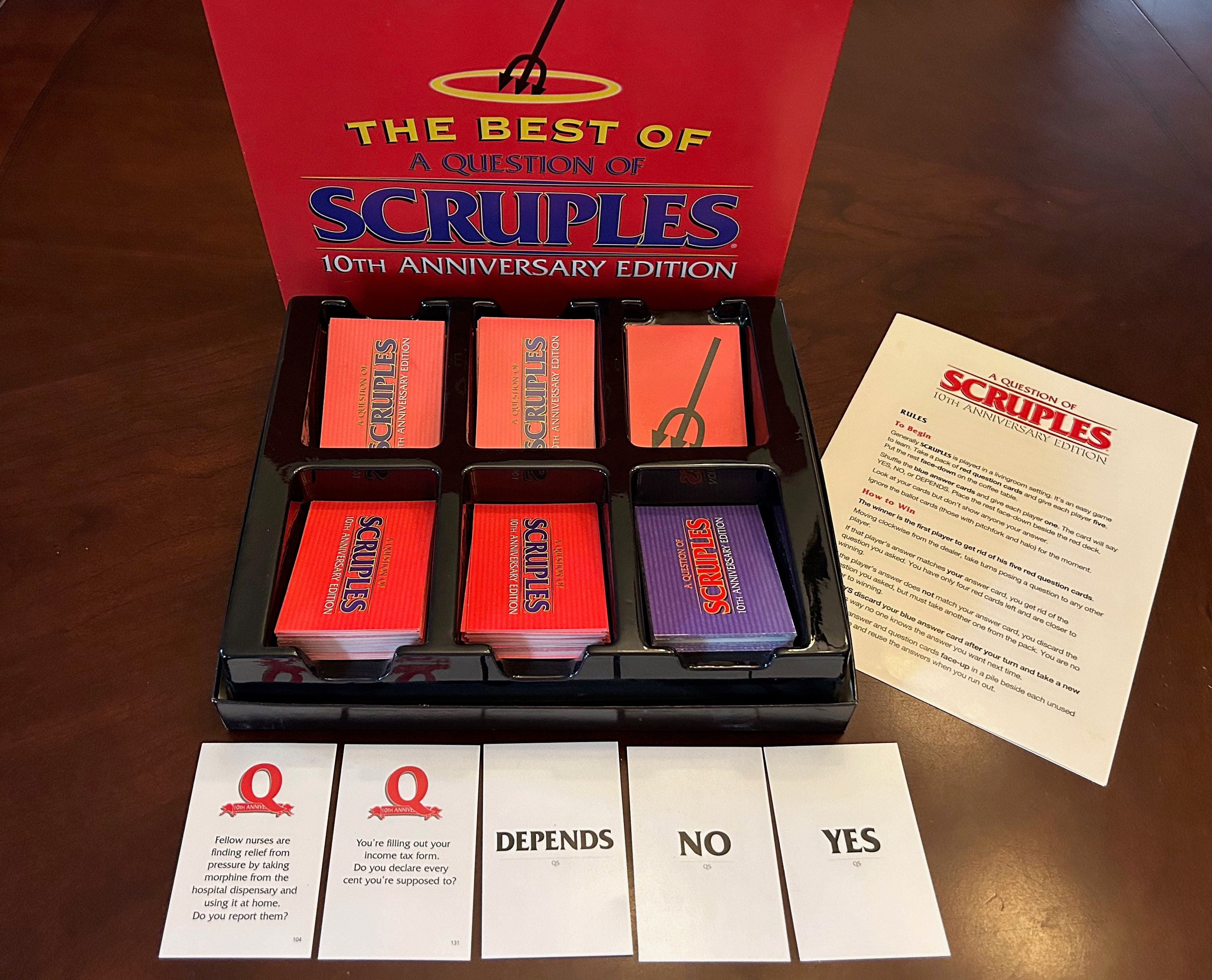 The Best of Scruples 10th Anniversary Edition 1990s Card Game With ...