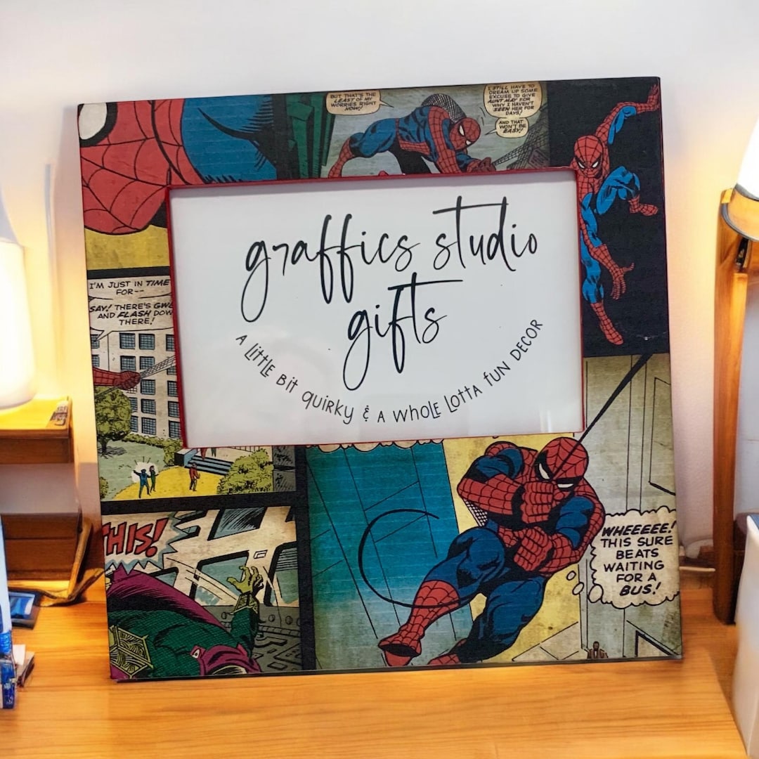 Spiderman Picture Frame - Etsy