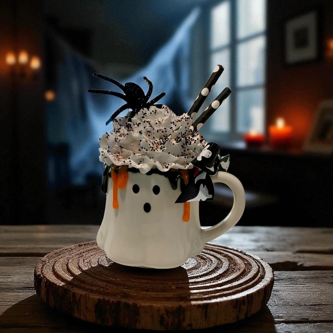 Halloween Ghost Mini Mug Fake Bake - Etsy