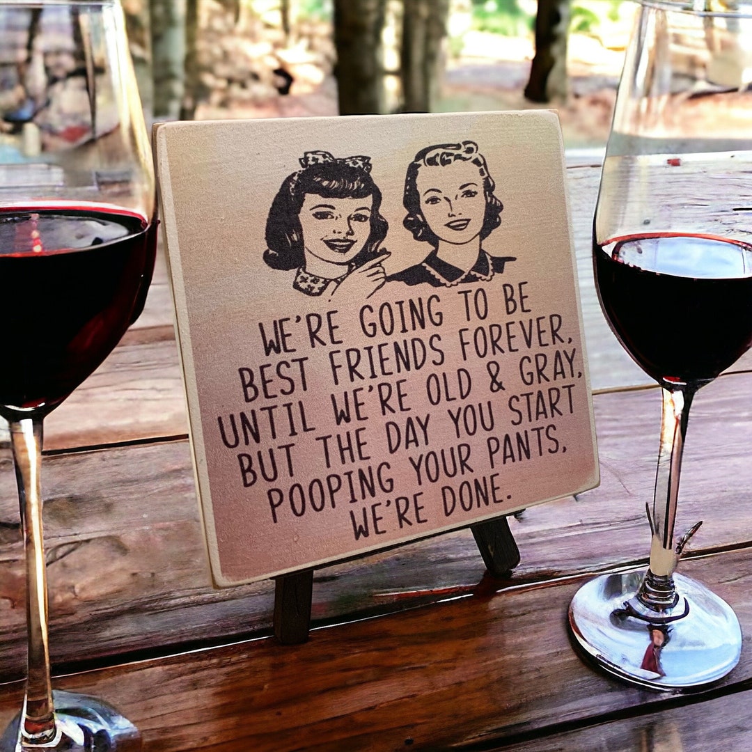 Best Friends Wood Block - Etsy