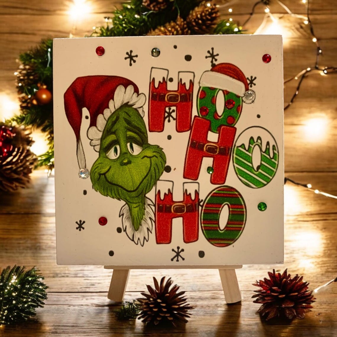 Grinch Ho Ho Ho Tiered Tray Decor - Etsy