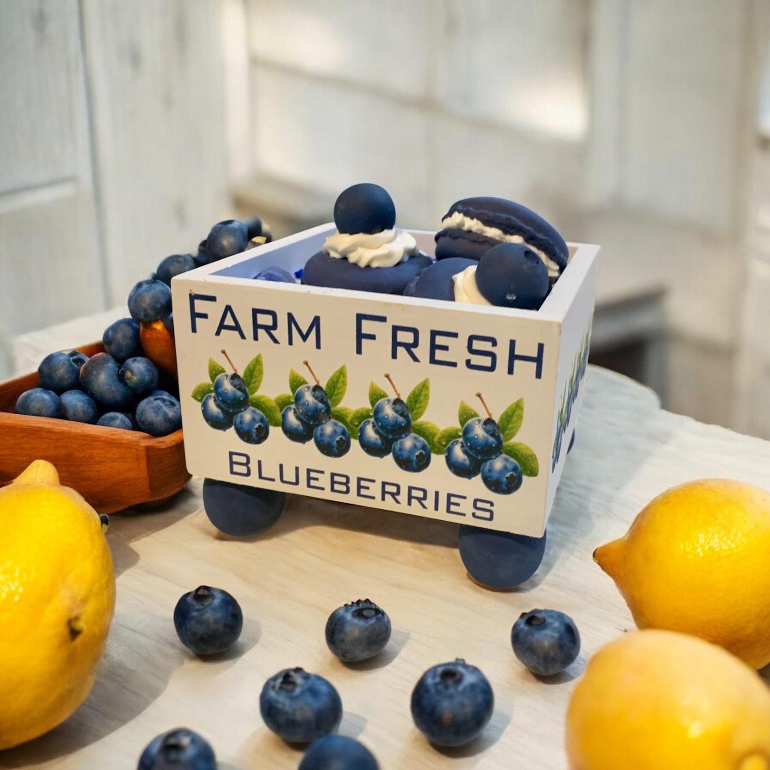 Farm Fresh Mini Blueberry Crate - Etsy