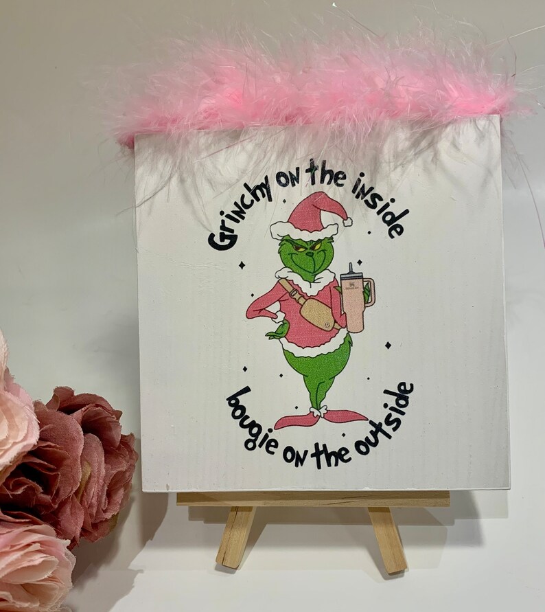 Pink Grinch BOUGIE - Etsy