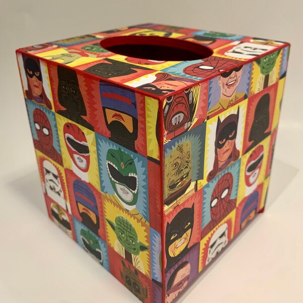 Decoupage Tissue Box - Etsy