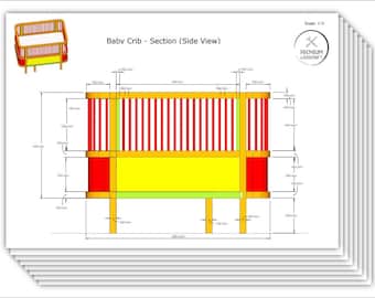 Diy-guide Premium Woodcraft Baby Crib - Etsy