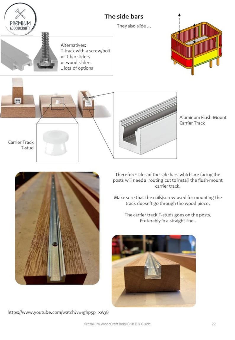 Diy-guide - Premium Woodcraft Baby Crib - Etsy
