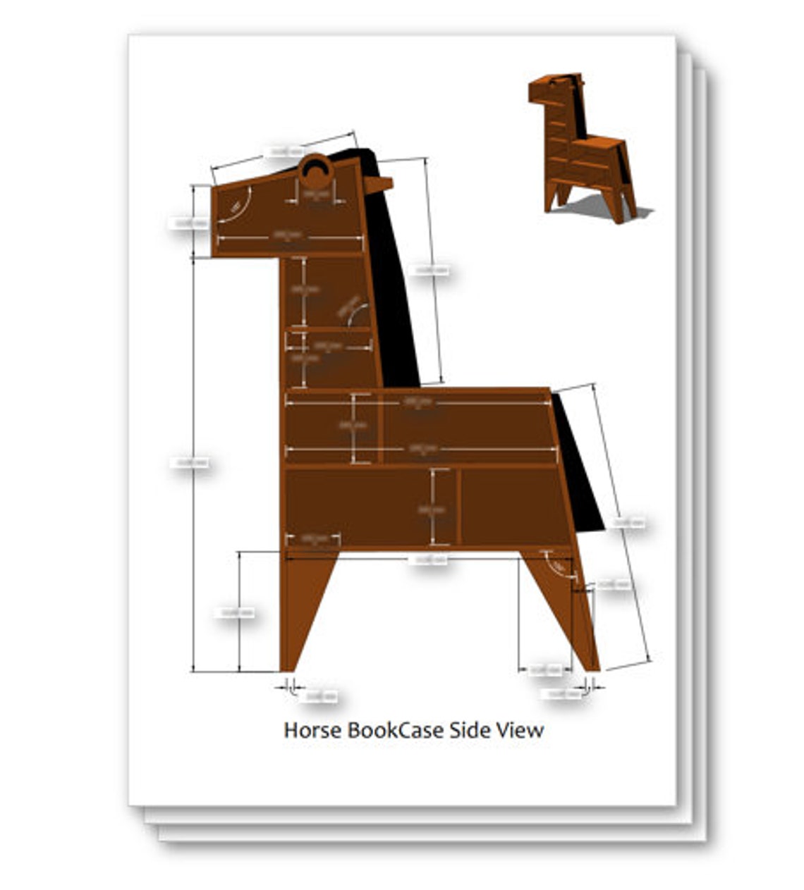 DIY Horse Bookcase for Kids Room - Etsy