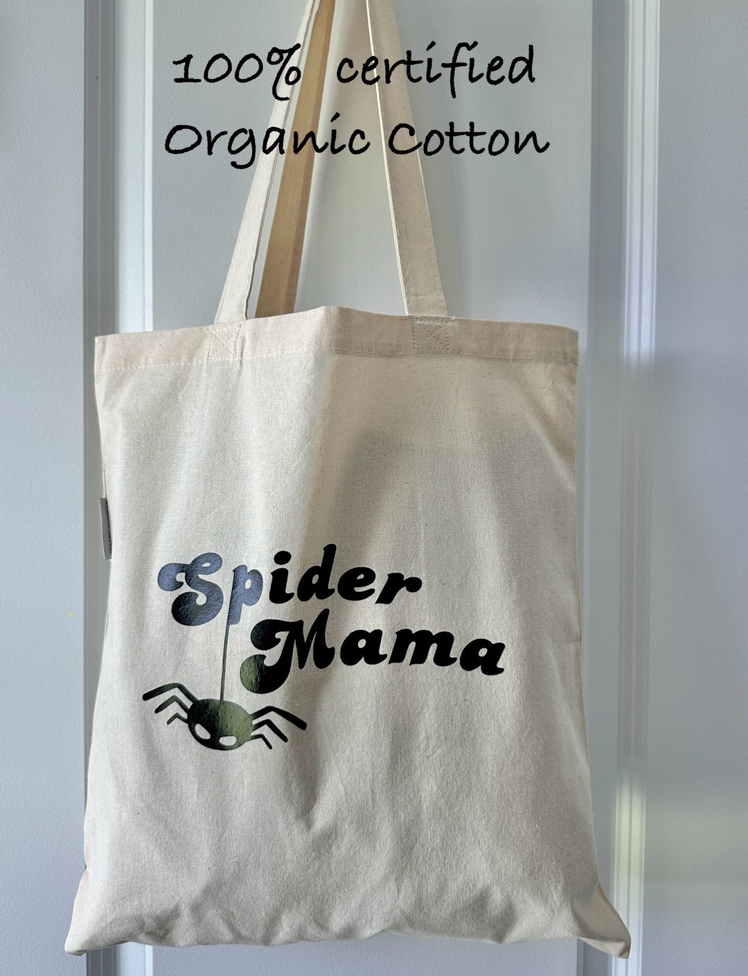 Spider Momma Tote,for Jumping Spiders and Arachnids Lovers,100% ...