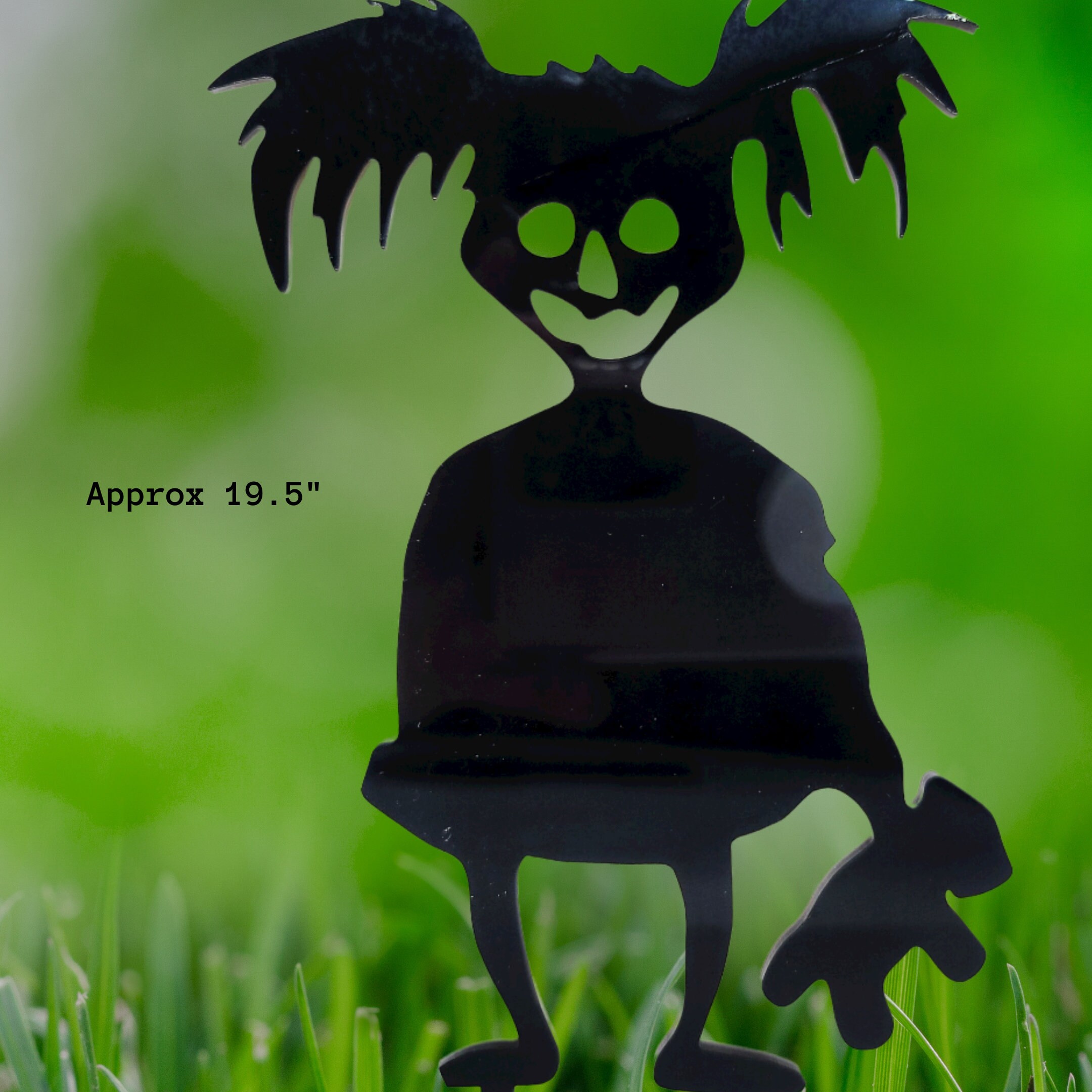 Shadow Casting Zombie Girl Lawn Art, Halloween Outdoor Decoration ...