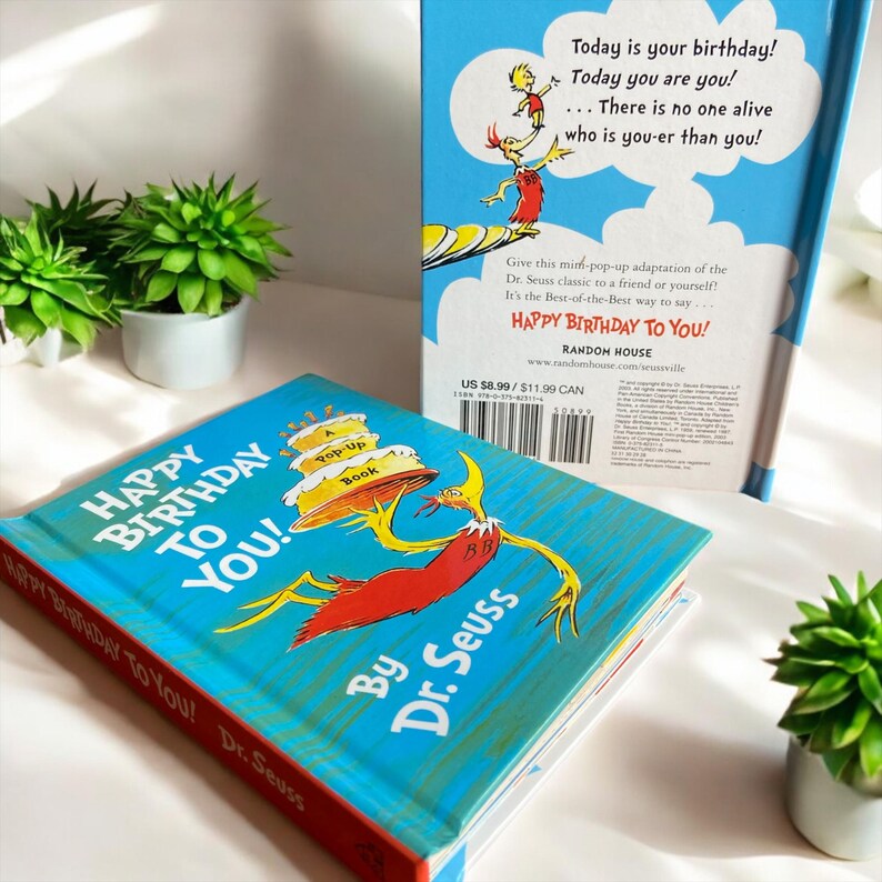 Happy Birthday to You|dr. Seuss Books|gaduation Book|pop-up Book - Etsy
