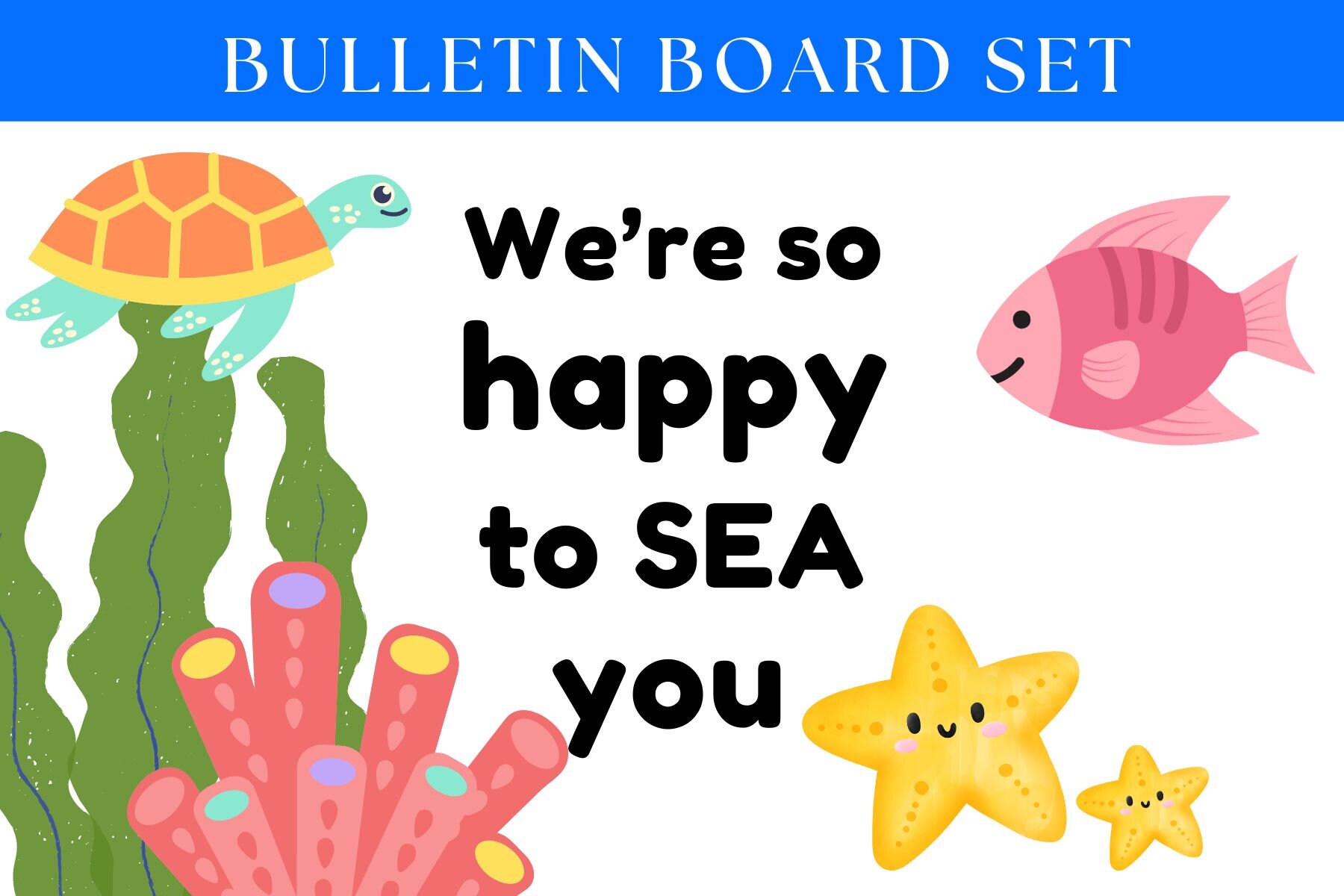 Under the Sea Bulletin Board | Ocean Classroom Decor | Sea Animals ...