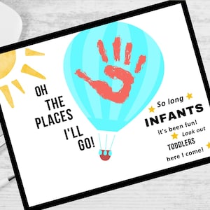Oh the Places You’ll Go Hot Air Balloon Handprint Art | Dr. Seuss ...