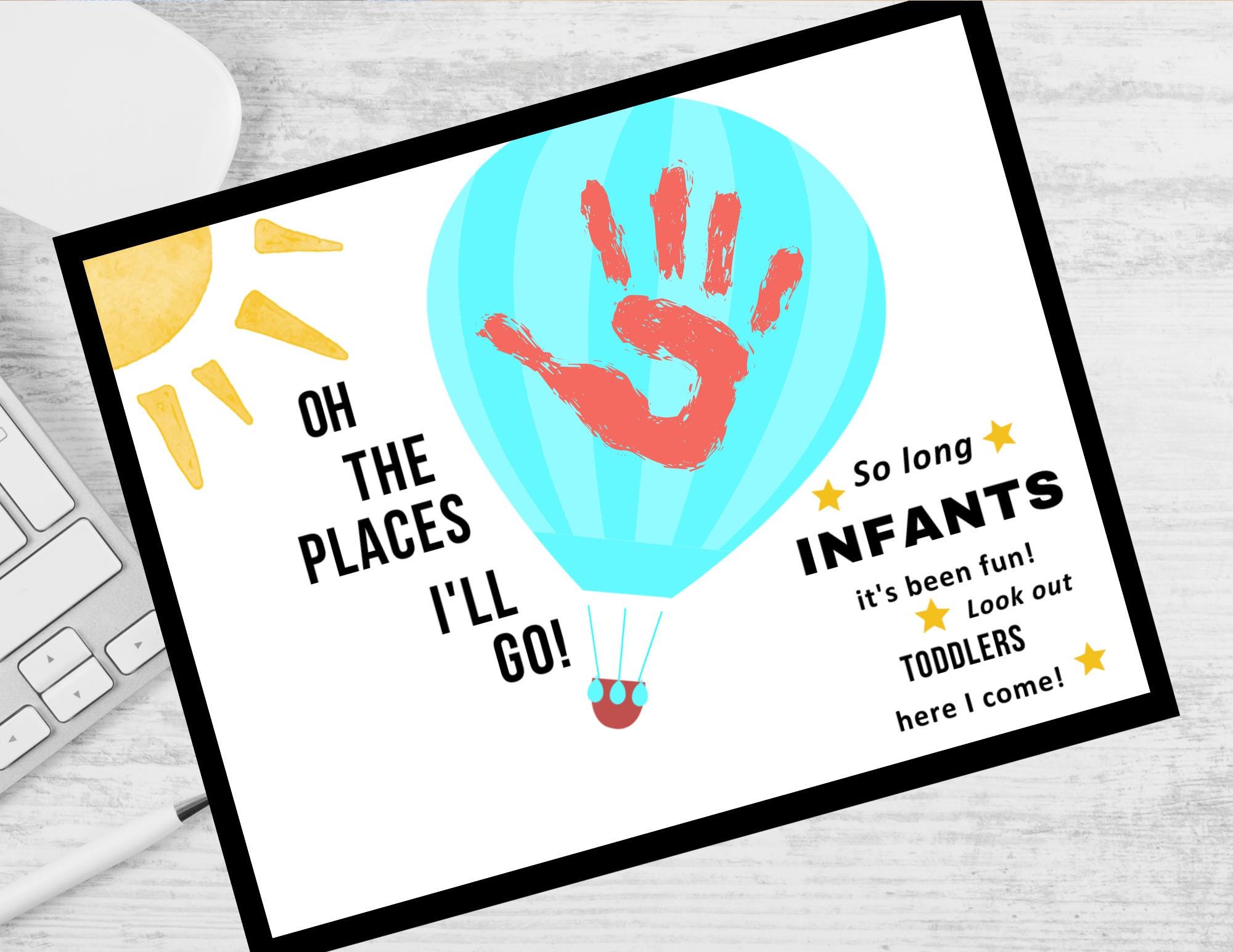 Digital Download Oh the Places You'll Go Handprint Craft for Kids|dr ...