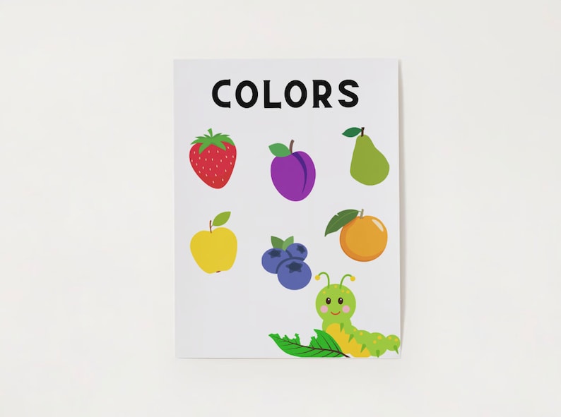 Digital Download, Hungry Caterpillar Colors - Etsy