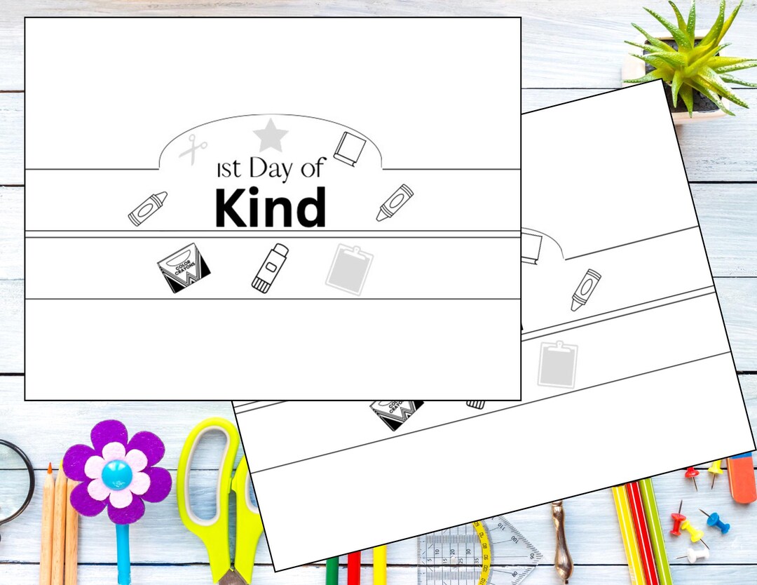 Digital Download|welcome Back|1st Day of School|kind Hats Craft - Etsy