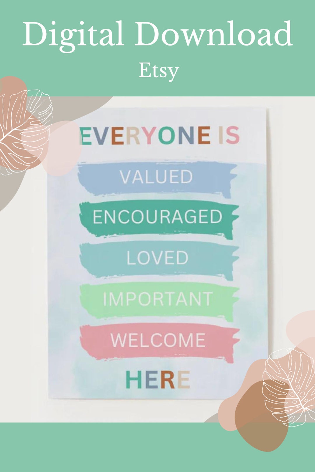 Pastel Inspire & Uplift Poster | Classroom Motivational Printable ...