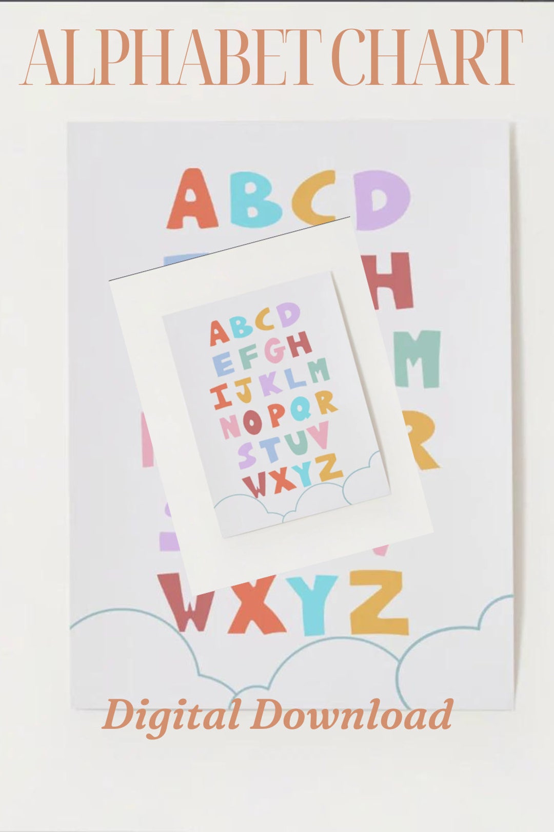 Digital Download Pastel Dreams Alphabet Posters | Calm Classroom Decor ...
