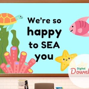 Under the Sea Bulletin Board | Ocean Classroom Decor | Sea Animals ...