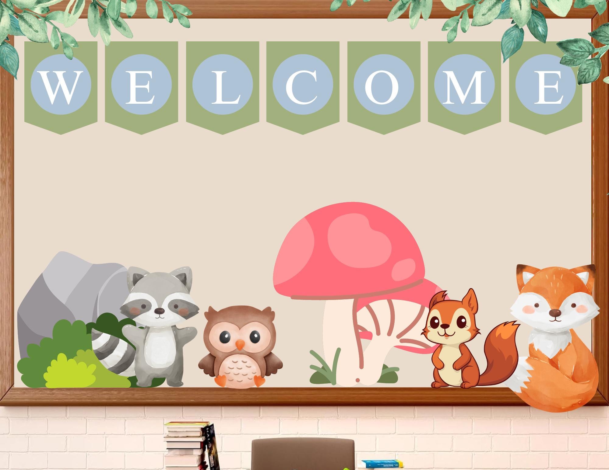 Woodland Animals Bulletin Board | Forest Theme Classroom Decor | Cute ...