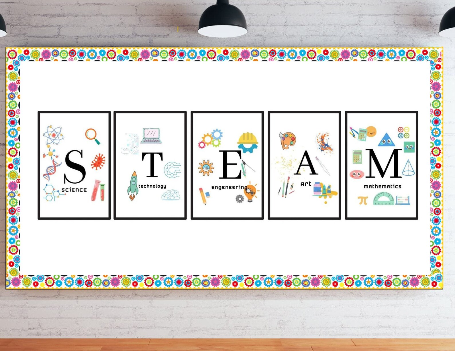 Digital STEAM & STEM Posters for Science, Technology, Engineering, Art ...