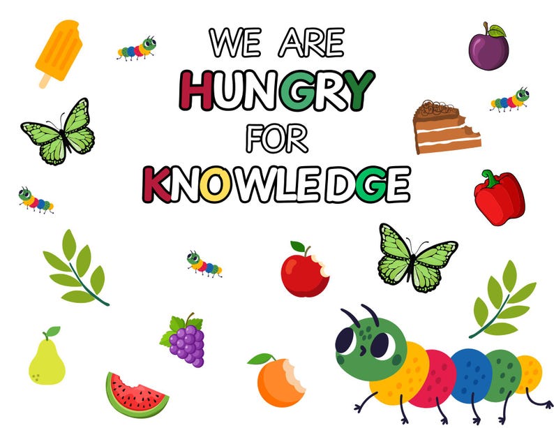 The Very Hungry Caterpillar Bulletin Board | Eric Carle Inspired ...