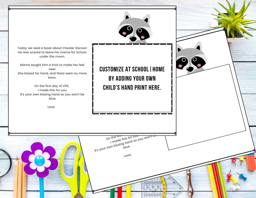 Kissing Hand Back to School Craft for Kids|first Day of School ...