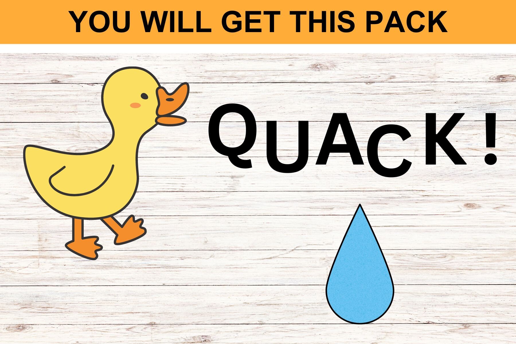 Digital Downkoad Quack! Quack! Bulletin Board Decoration - Etsy