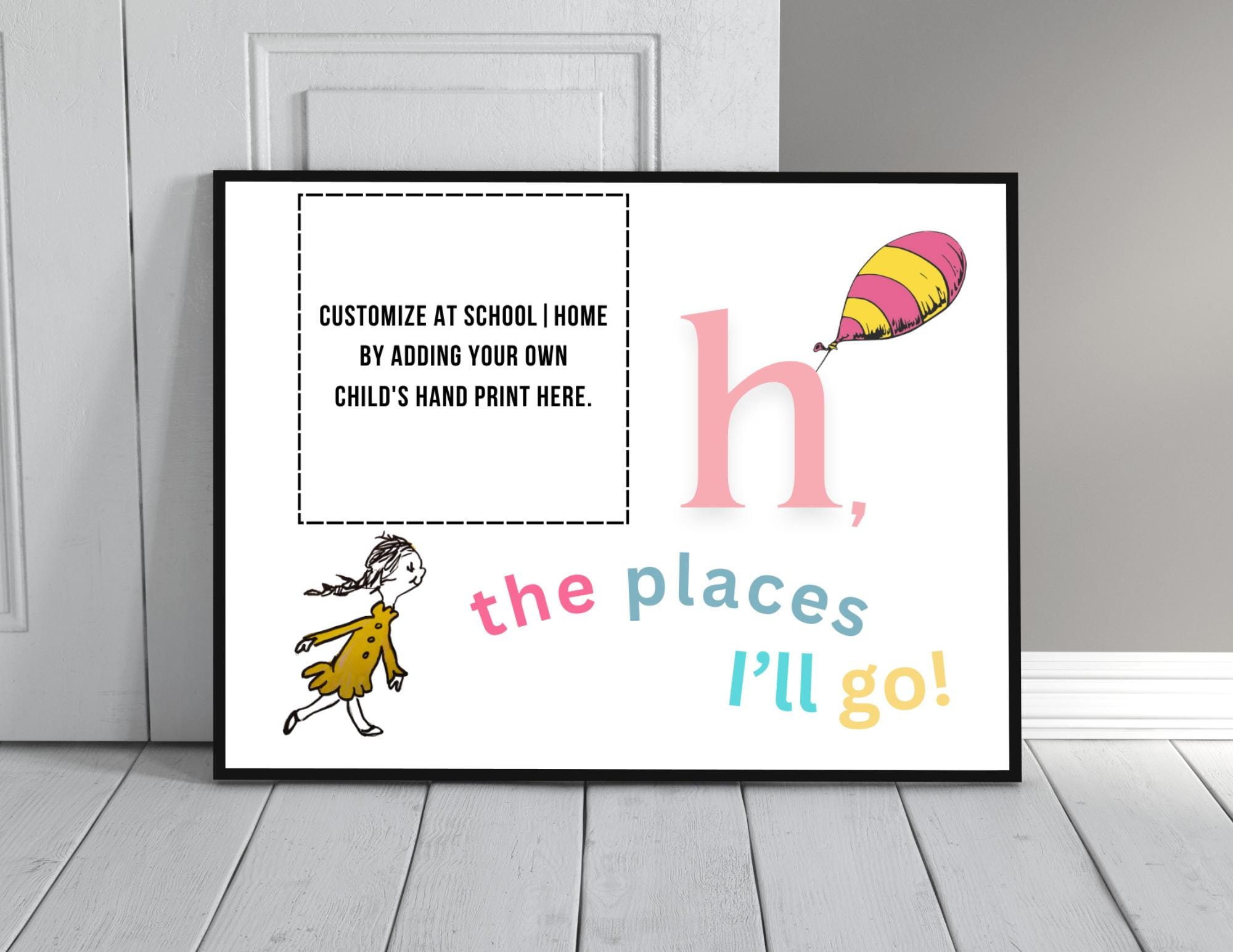 Digital Download Oh the Places You'll Go Handprint Craft for Kids|dr ...