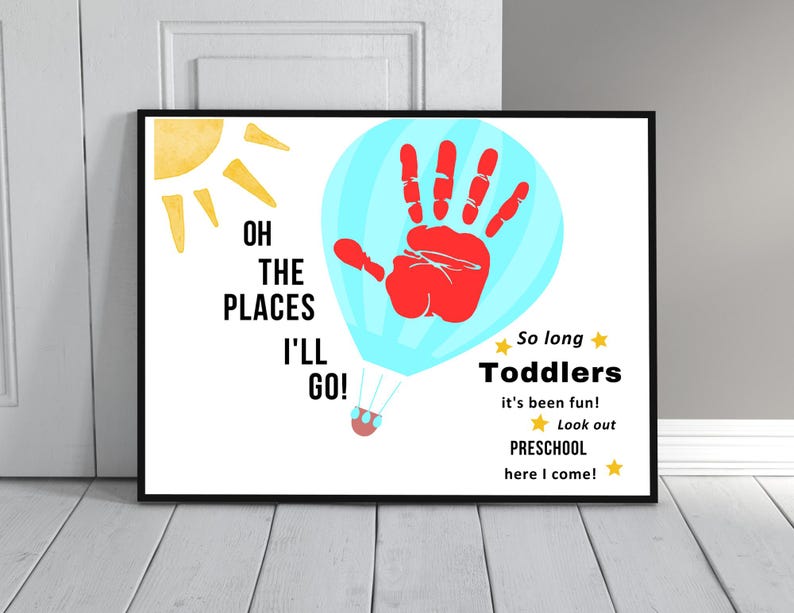 Digital Download Oh the Places You'll Go Handprint Craft for Kids|dr ...