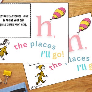 Oh the Places You’ll Go Handprint Art | Dr. Seuss Inspired Printable ...