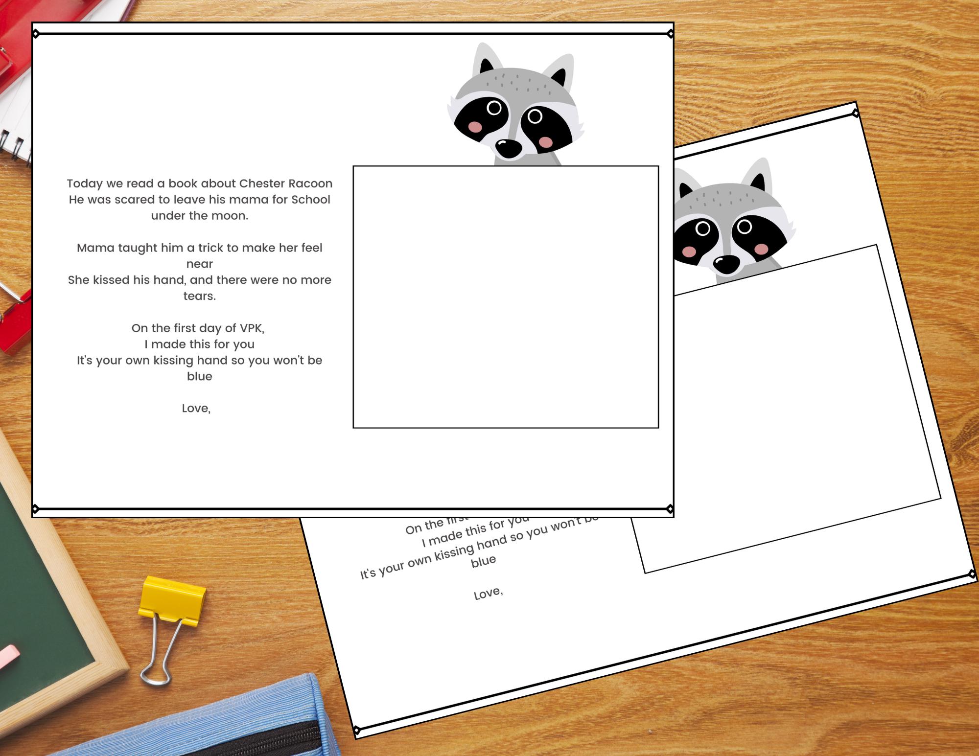 Kissing Hand Back to School Craft for Kids|first Day of School ...