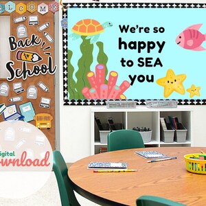 Under the Sea Bulletin Board | Ocean Classroom Decor | Sea Animals ...