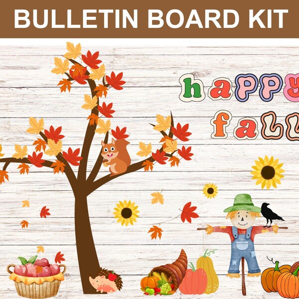 Fall Tree Bulletin Board - Etsy