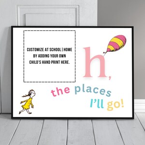 Oh the Places You'll Go Handprint Craft for Kidsdr Seuss Crafts for ...