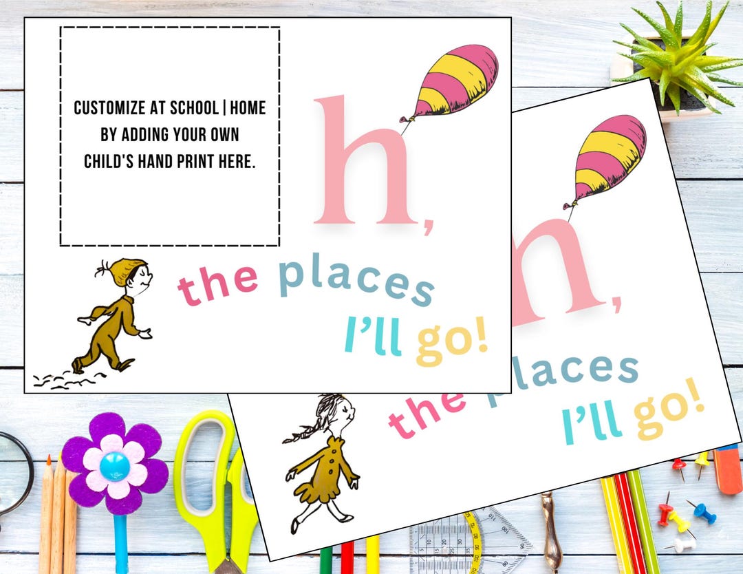 Digital Download Oh the Places You'll Go Handprint Craft for Kids|dr ...